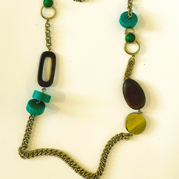 Chico's | Jewelry | Chicos Gold Chain Necklace With Beads | Poshmark